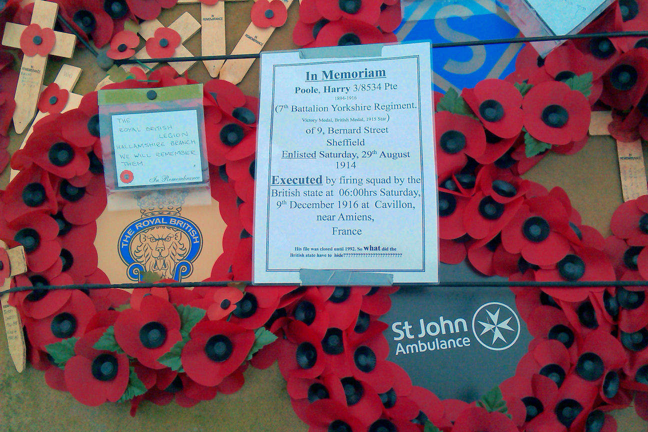 The Execution of Pte Harry Poole 1916