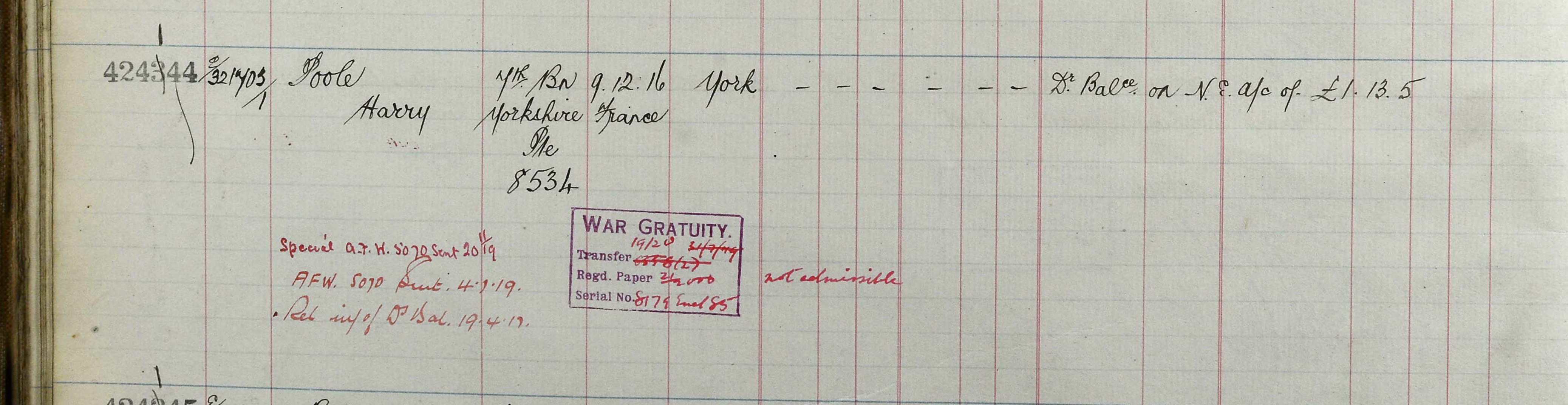 The Execution of Pte Harry Poole 1916